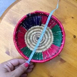 Accents | Vintage Ethiopian Coiled Basket Handwoven Small Multicolor ...